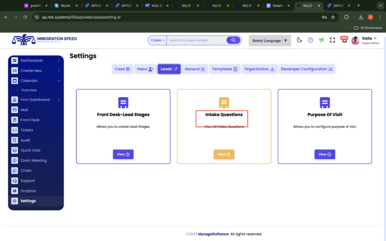 What is Intake Questions? - Help Site