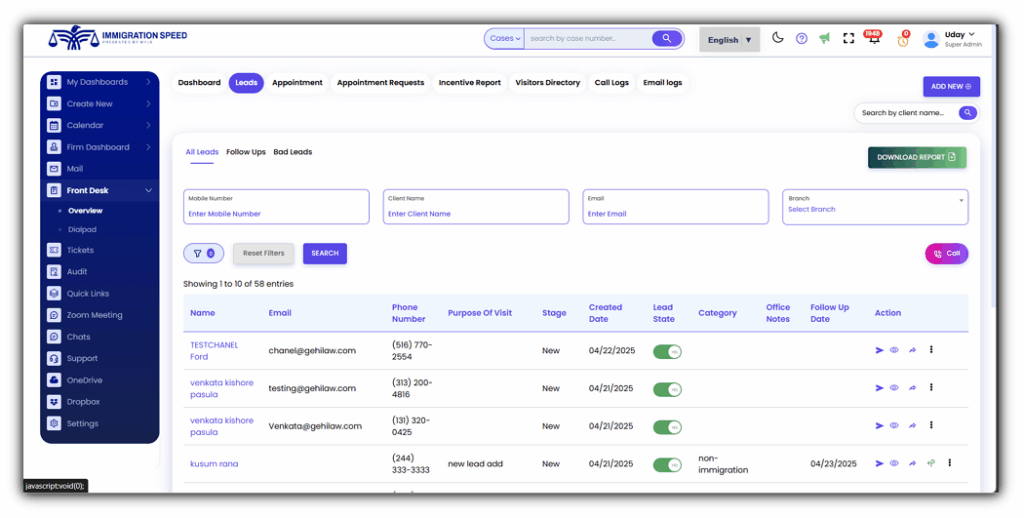 Leads Help Site